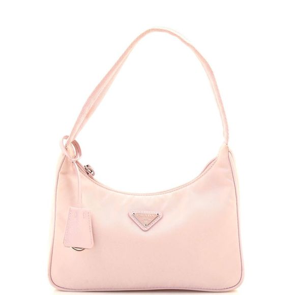 Prada | Bags | Prada Reedition 200 Hobo Tessuto Mini Pink | Poshmark